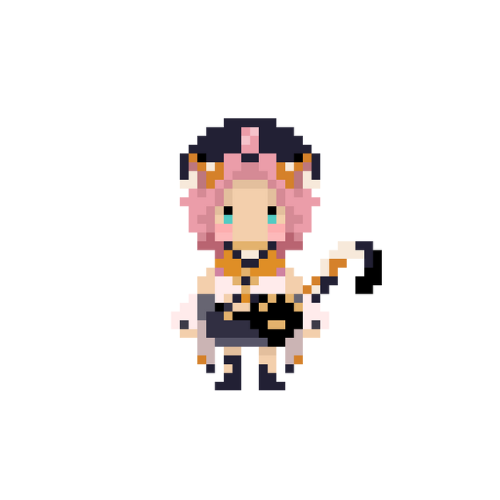 原神「ディオナ」のドット絵イラスト フリー素材 | シンプルなフリー素材 そざいのえん