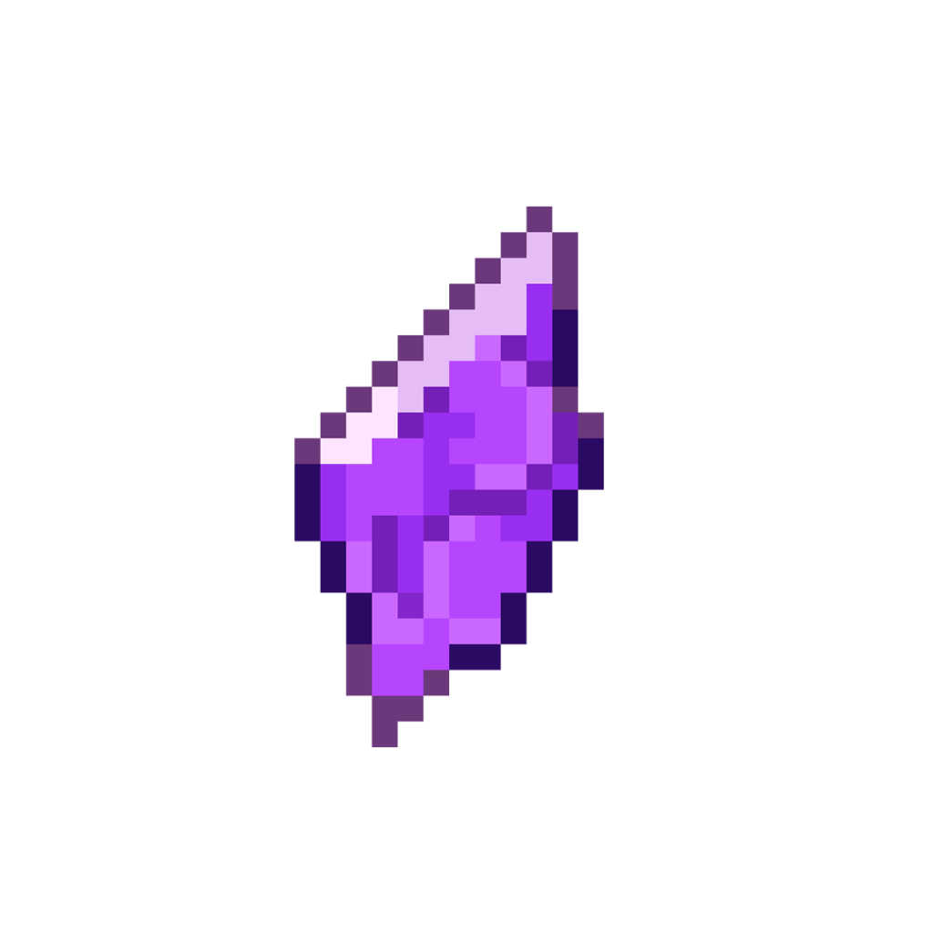 原神「最勝のアメシスト・欠片」ドット絵イラスト フリー素材 | シンプルなフリー素材 そざいのえん