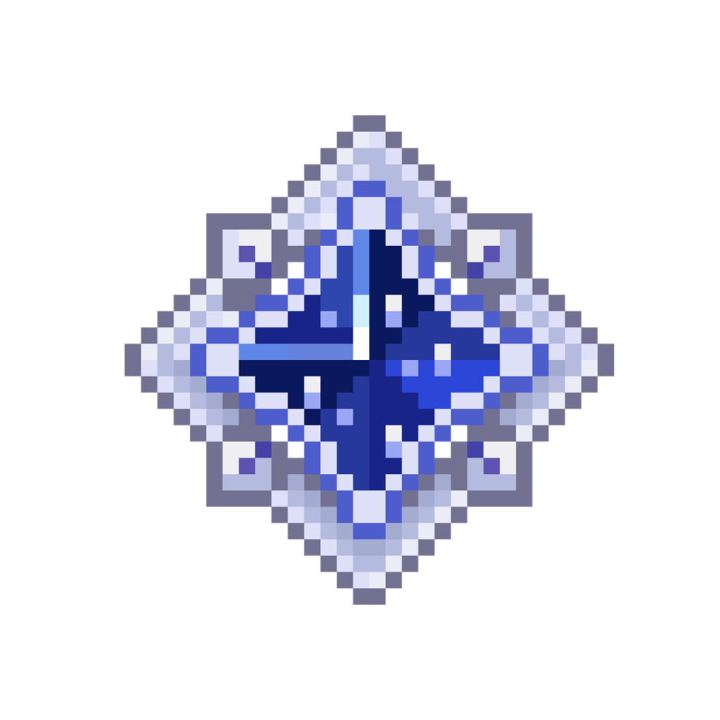 原神「無主のスターダスト」ドット絵イラスト フリー素材 | シンプルなフリー素材 そざいのえん