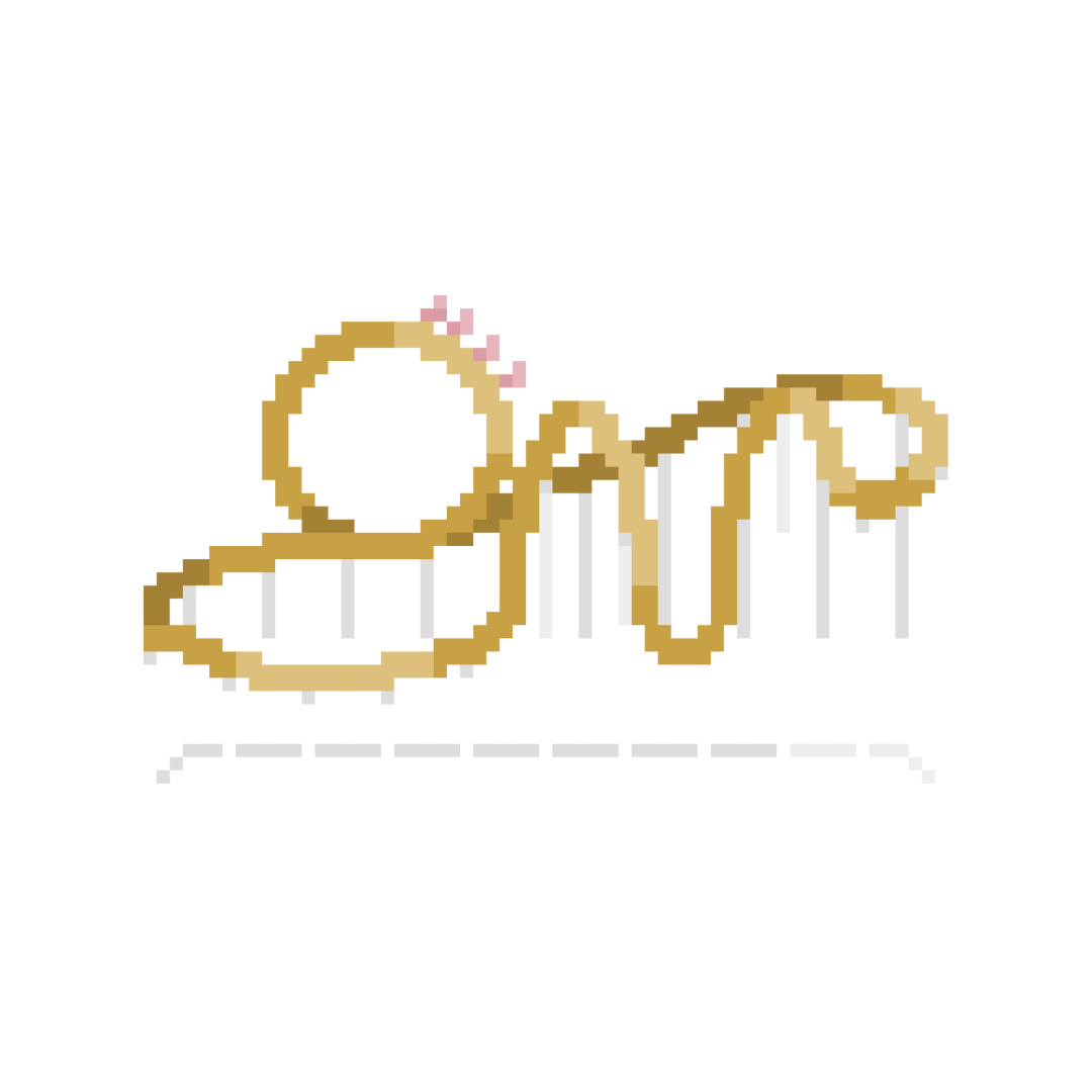 遊園地「ジェットコースター」のドット絵イラスト フリー素材 | シンプルなフリー素材 そざいのえん