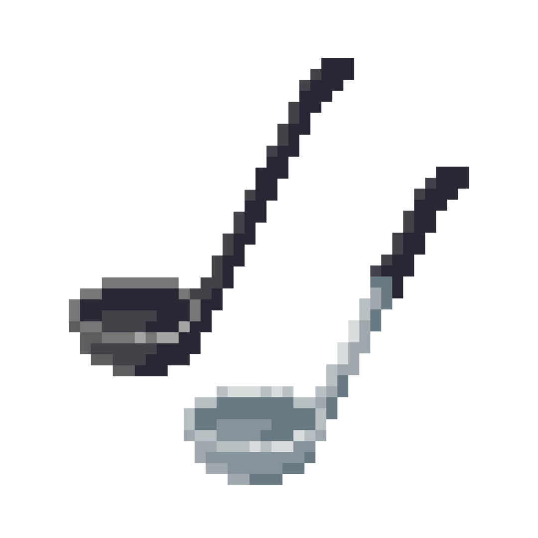 おたまのドット絵イラスト フリー素材 | シンプルなフリー素材 そざいのえん