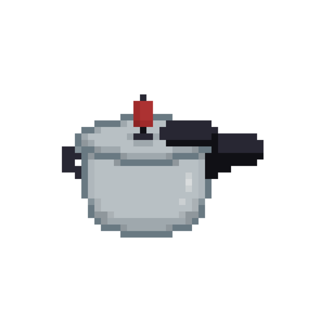 圧力鍋のドット絵イラスト フリー素材 | シンプルなフリー素材 そざいのえん